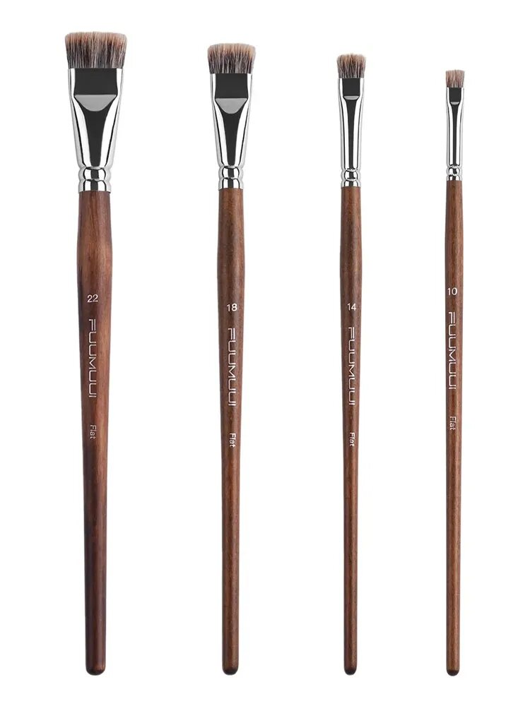 FUUMUUI Набор кистей для рисования Круглая № 10, 14, 4 шт.