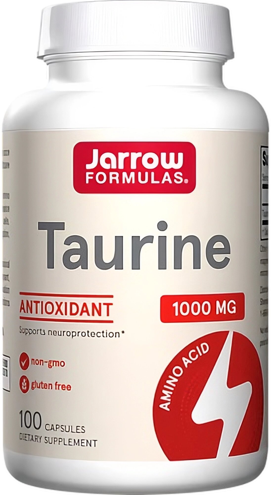 Аминокислоты Jarrow Formulas "Taurine", 100 капсул, 1000 мг США
