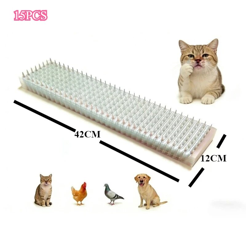 5 шт. прозрачных пластиковых шипов отпугивателей птиц и животных 12CM