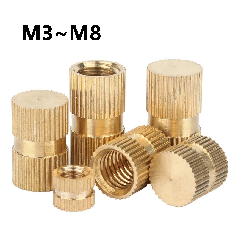 Латунные гайки M3 M4 M5 M6 M8 с медными деталями M8x10x8mm(3Pcs)