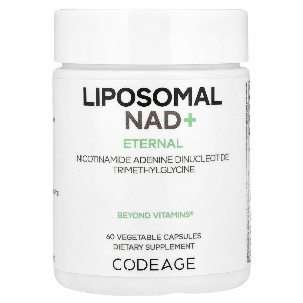 Codeage, Eternal, липосомальный над+, 60 растительных капсул