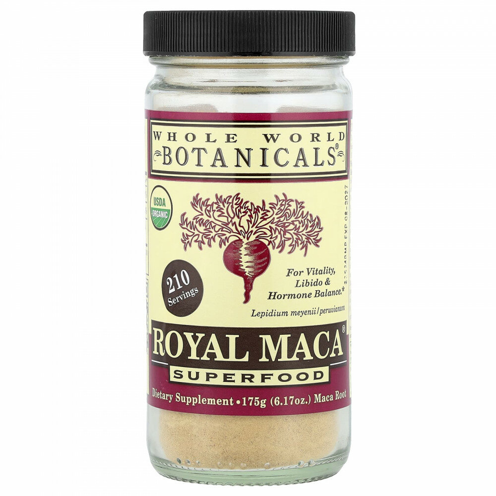 Whole World Botanicals, Royal Maca®, суперфуд, 175 г (6,17 унции)