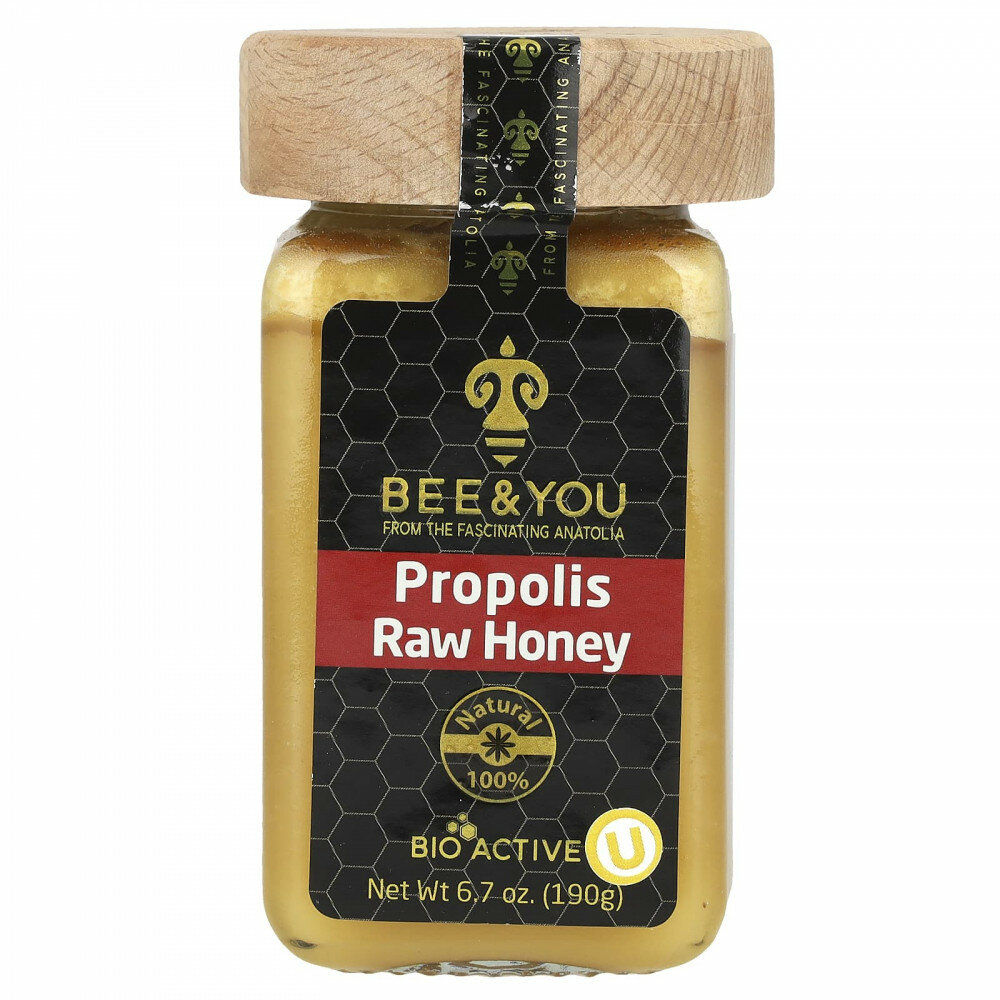 Bee & You, Необработанный прополис, 190 г (6,7 унции)