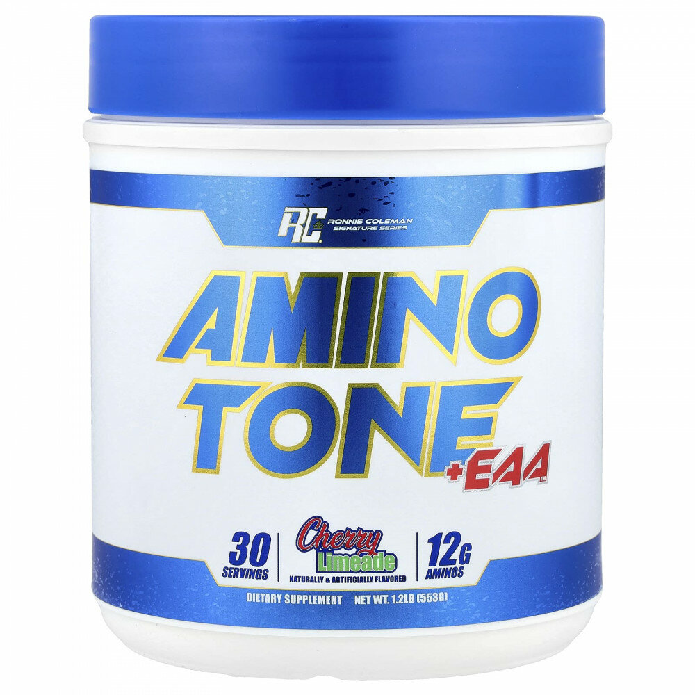 Ronnie Coleman, Signature Series, Amino Tone + EAA™, со вкусом вишневого лаймада, 553 г (1,2 фунта)