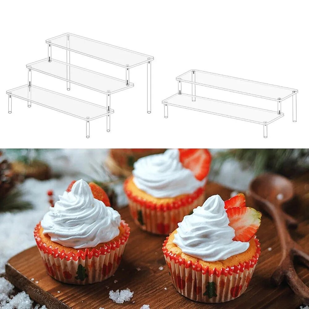 Акриловые Стойки Для Витрин, Подставка Для Витрин, 2/3-Уровневый Органайзер Для Духов, Прозрачный Дисплей