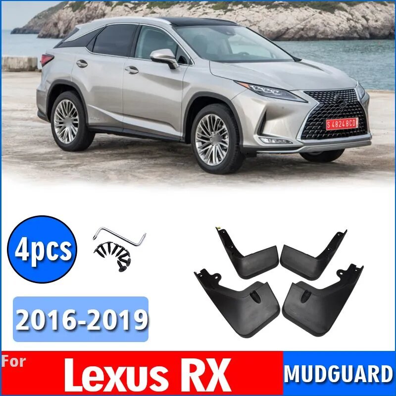 Брызговики, арт. 2016-2019 Lexus RX RX200T RX350 RX350L RX450h Брызговик Автомобильное Крыло Аксессуары, 4 шт.