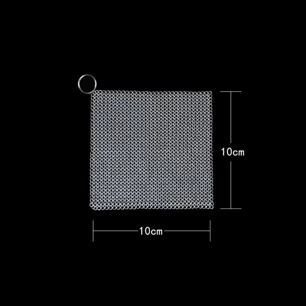Тряпка кольчуга для мытья посуды металлическая