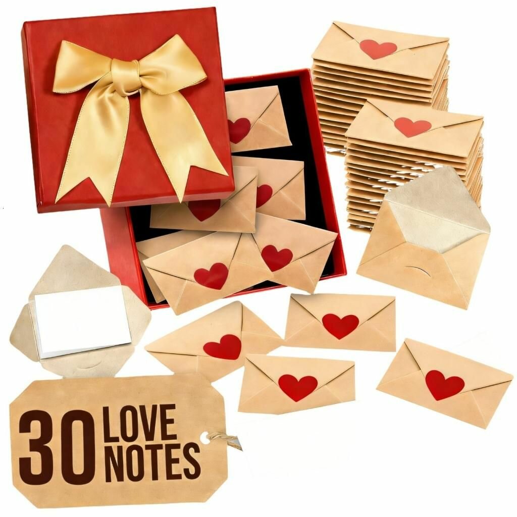 Конверт-стикер с сердцем для пар, - 30