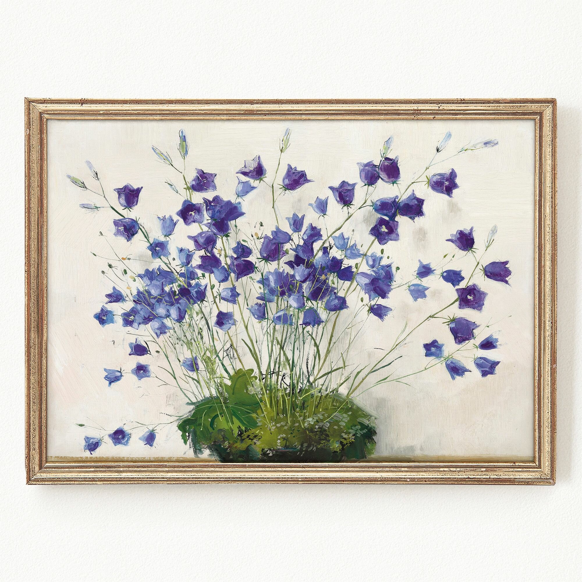 Постер "Натюрморт с колокольчиками - Олле Хьёртцберг", 21х30 см (без рамки)