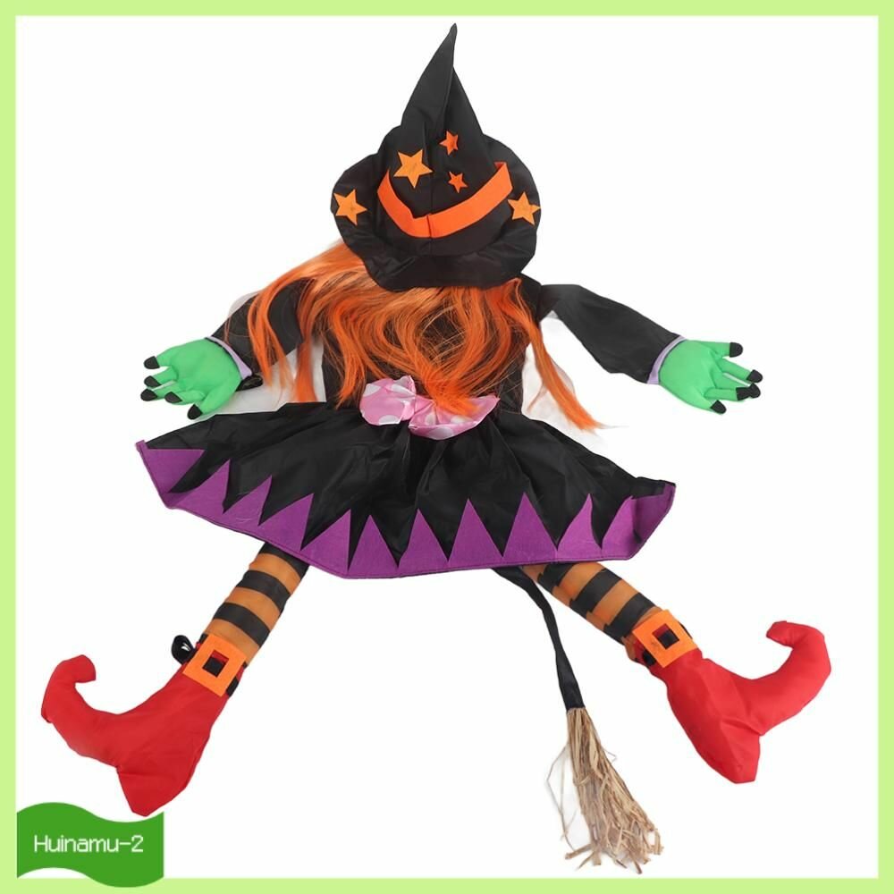 Летающая Ведьма с Метлой, Креативное Украшение на Хэллоуин, Для Декорации Двора