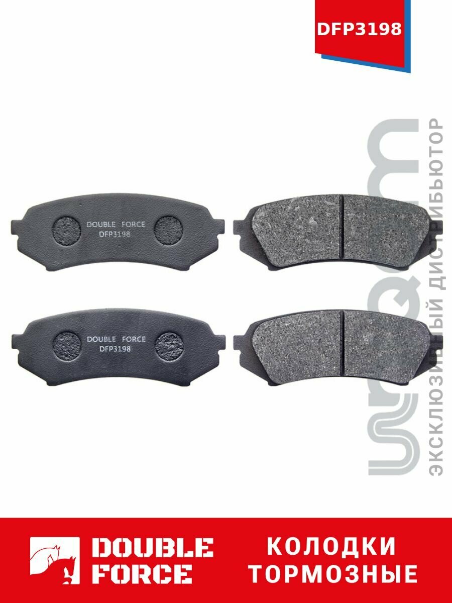 Колодки тормозные задние LEXUS LX 1998 - 2007 / TOYOTA LAND CRUISER 100 1997 - 2007 Double Force DFP3198