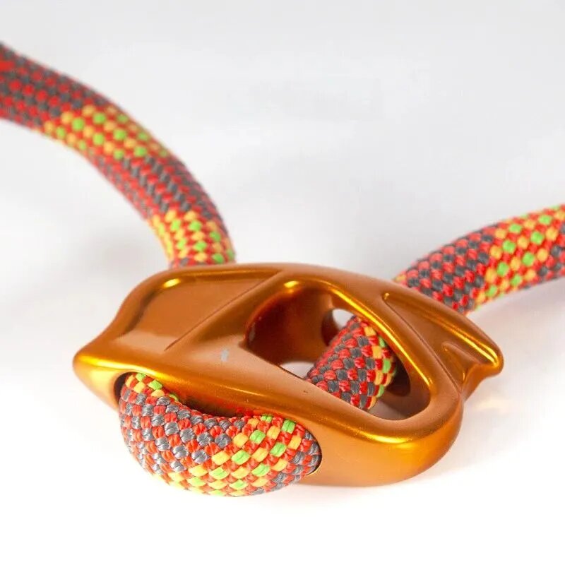Зажим альпинистский "Single Adjustable Progression Lanyard", черный/золотистый, алюминий — фото 1
