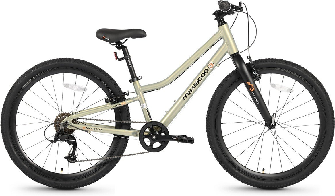 Велосипед Maxiscoo 3 Bike Standard 24 (2026), алюминиевая рама, цвет Зеленый