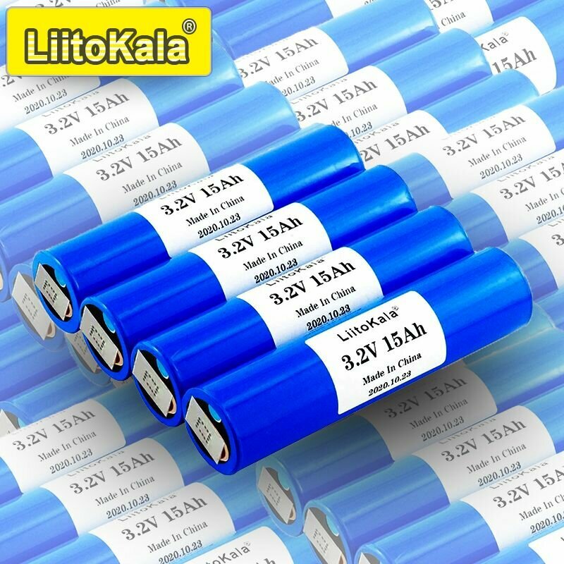 4pcs LiitoKala 33140 3.2v 15Ah lifepo4 3.2V diy 12v 24v подходит для аксессуаров к электроинструментам