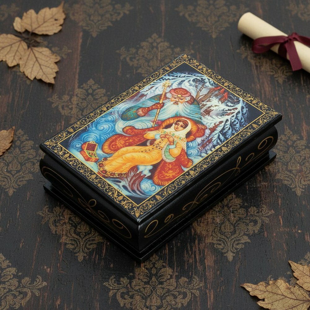 Шкатулка в технике декупаж (8х10х4) A2148004 Народные промыслы, Папье-маше, фотокопия, лак