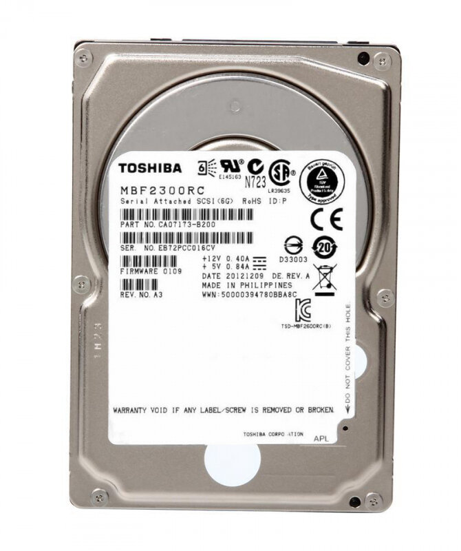 Жесткий диск Toshiba CA07173-B200 300Gb SAS 2,5" HDD