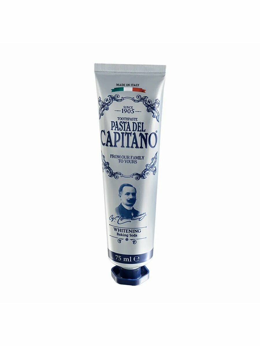 Зубная паста Pasta del Capitano 1905 "Baking Soda", для деликатного отбеливания, 75мл
