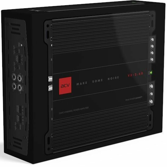 Усилитель автомобильный ACV Vх-2.60, двухканальный, выходная мощность 120 Вт (38205)