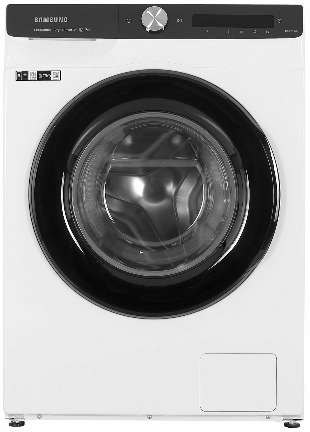 Стиральная машина Samsung WW70AG6S23ATLP узкая, белый, EcoBubble, AI Control, 7 кг