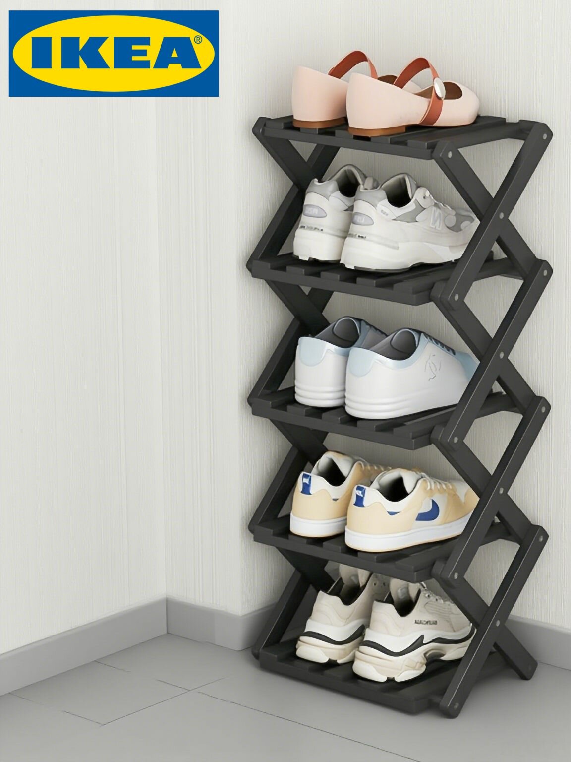 IKEA Обувница, Бамбук, 26х26х71 см