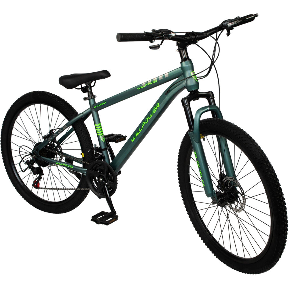 Велосипед детский 2-х колесный 26" WILLPOWER зеленый FG250904001C-2, 21 скорость
