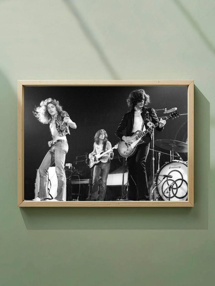 Постер, плакат на стену "Led Zeppelin Рок Группа" 42 см х 29,7 см (А3)