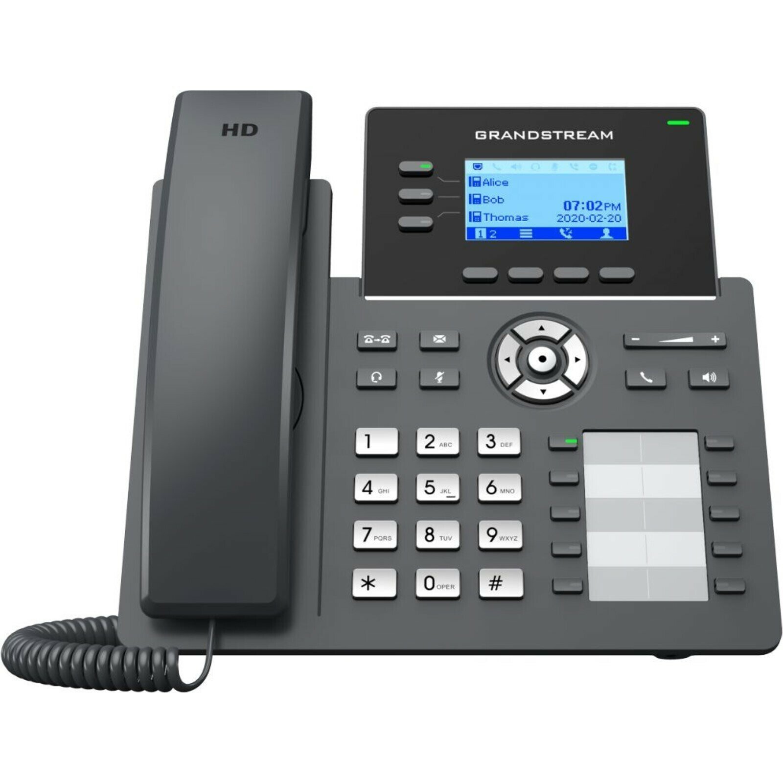 Телефон стационарный IP GRP-2604 черный