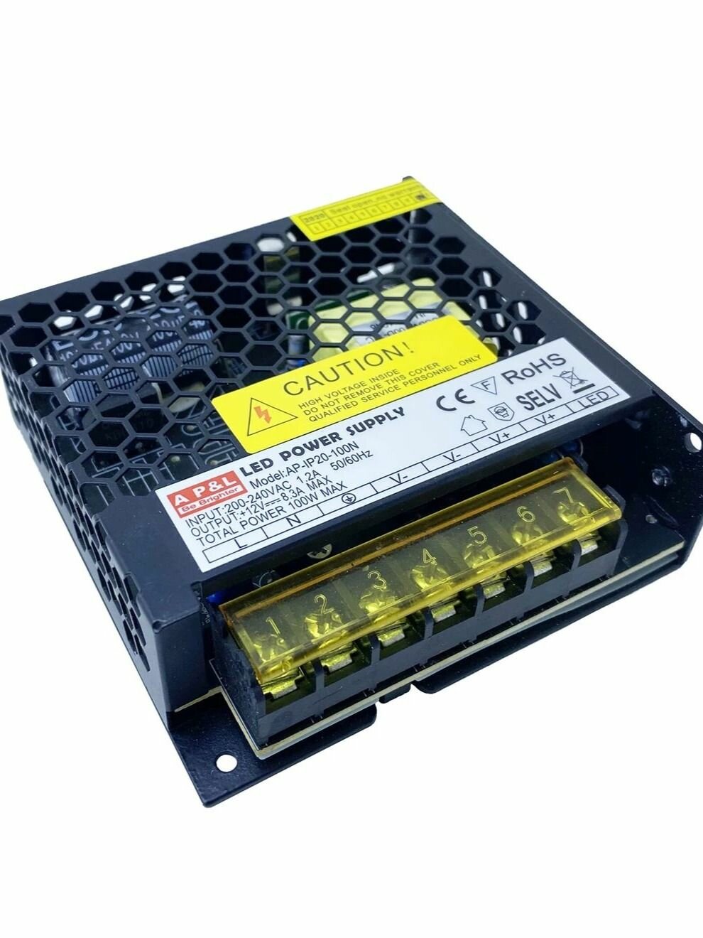 Блок питания интерьерный ALUX, IP20, 12 В, 200 Вт