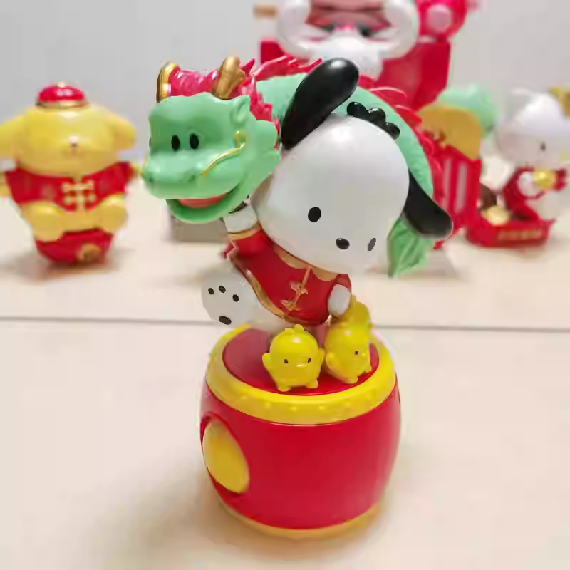 Фигурка Pochacco Sanrio коллекционная новая подлинная импортная игрушка высота 8 см милый дизайн животного для