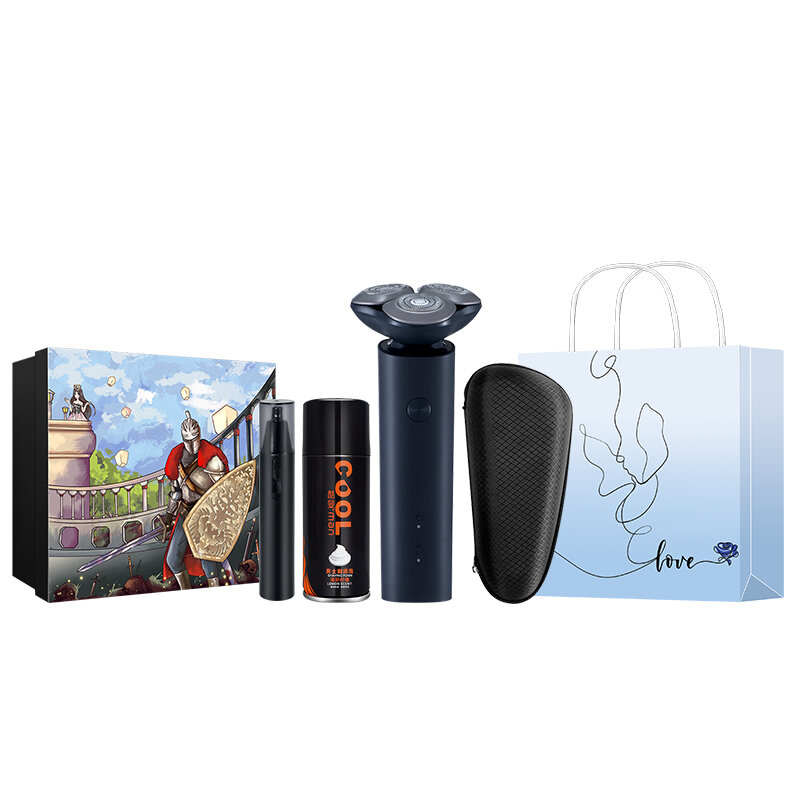 Электробритва мужская Xiaomi S101 Twilight Blue-Romantic Knight Care Box