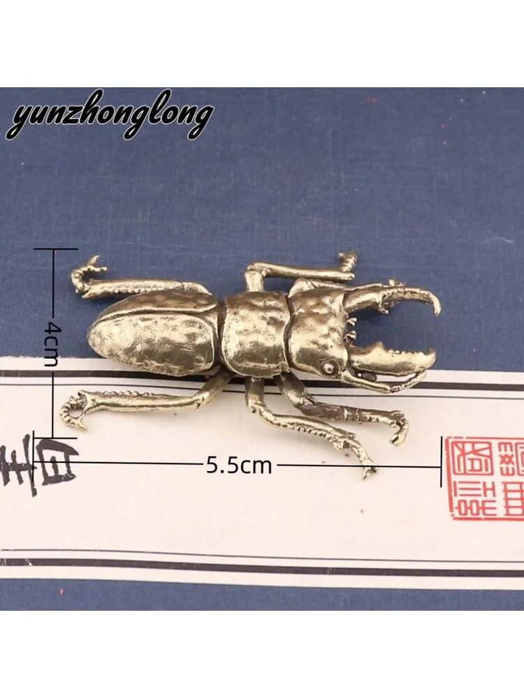 Yunzhonglong Статуя жука, медная статуя, изделие декоративного искусства