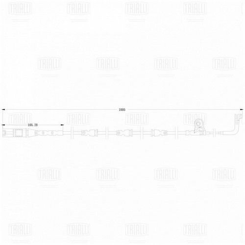 Датчик износа колодок для а/м BMW X5 (E70) (07-)/X6 (E71) (08-) передних L 1005, TRIALLI PFS4180