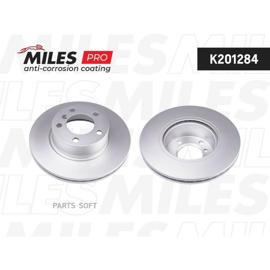 Диск тормозной BMW 1 F20 118-120/3 F30 316-320 пер. вент. D 300мм (с покрытием) PRO MILES K201284