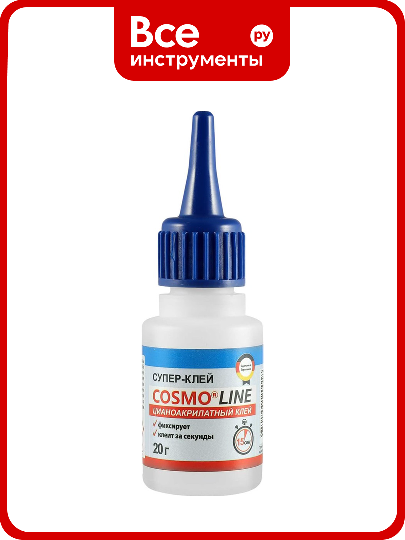 Клей COSMO LINE, флакончик 20 гр CA-500.390-(20)