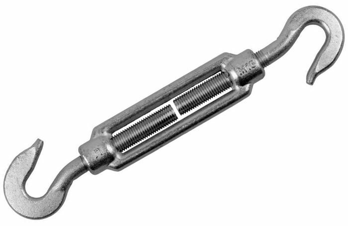 Талреп крюк-крюк М8 (5шт) цинк DIN 1480 SteelRex