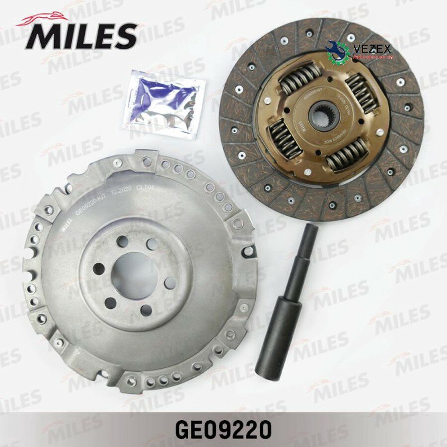 MILES GE09220 Сцепление комплект VW GOLF III-IV/CADDY/POLO/SEAT 1.6-1.9D 91-04 (Sachs 3000287002) GE09220