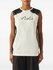 Топ Pinko Lace-trim logo-print top, размер 40, бежевый/белый