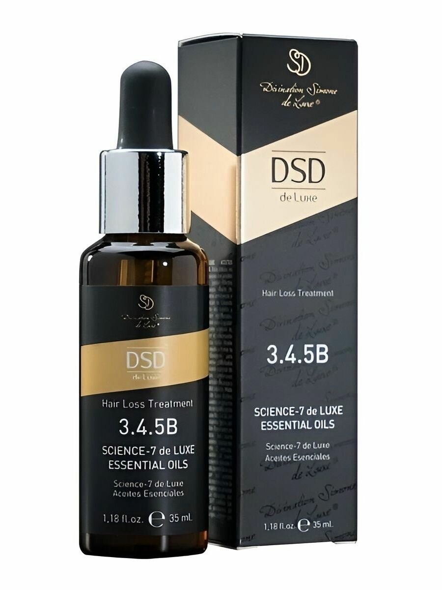 DsD de Luxe, 3.4.5B Science-7 de Luxe Essential Oils, Смесь эфирных масел против выпадения волос, 35 мл