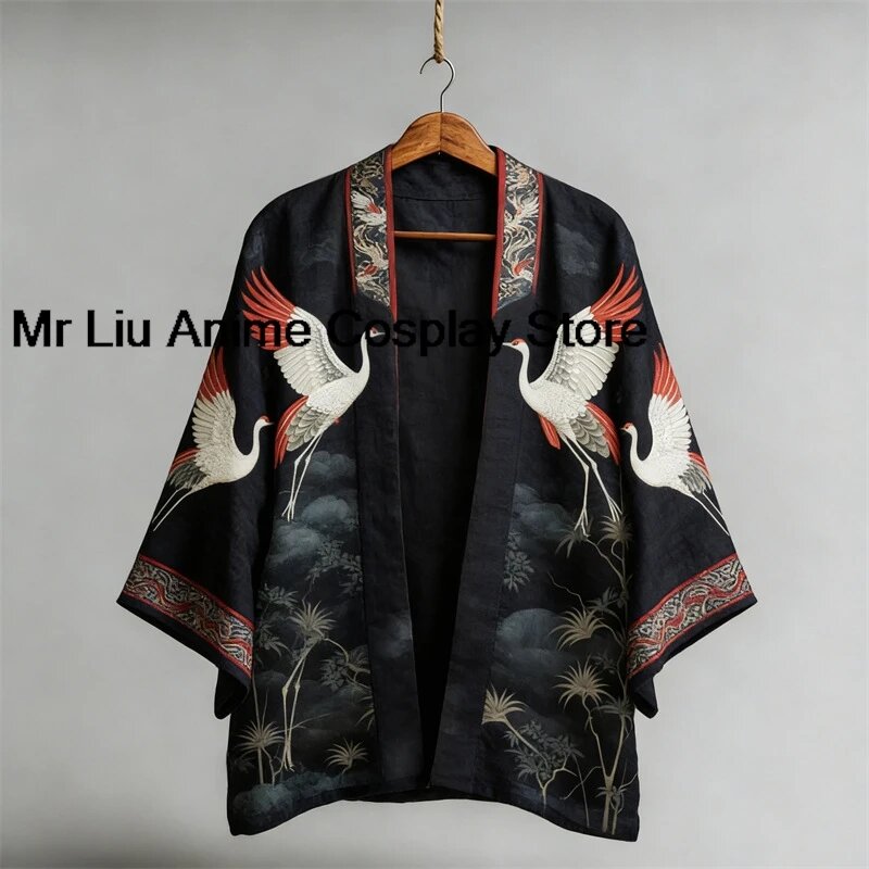 Полиэстер 3D традиционное японское кимоно кардиган для мужчин XXС, kimono