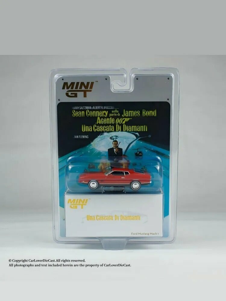 Машинка TSM MINI GT 1/64 #905 Ford Mustang Mach 1 Diamonds Are Forever Italy Blister Packaging Die-cast Alloy Car Model Collection Toy Gift