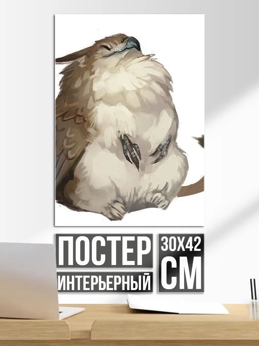 Плакат постер Пушистый зверек