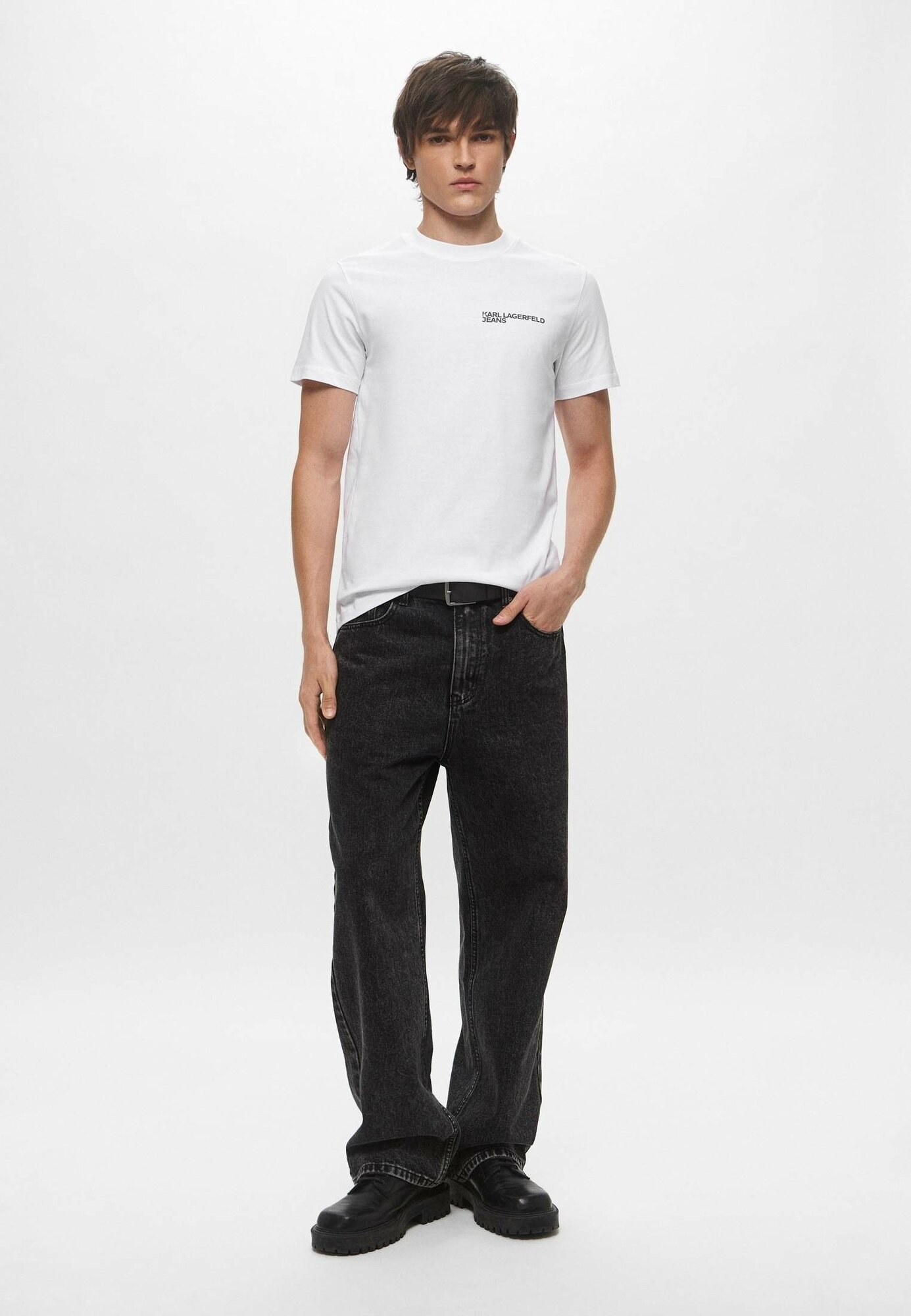 Футболка KARL LAGERFELD JEANS, 1 шт., размер L, белый — фото 1