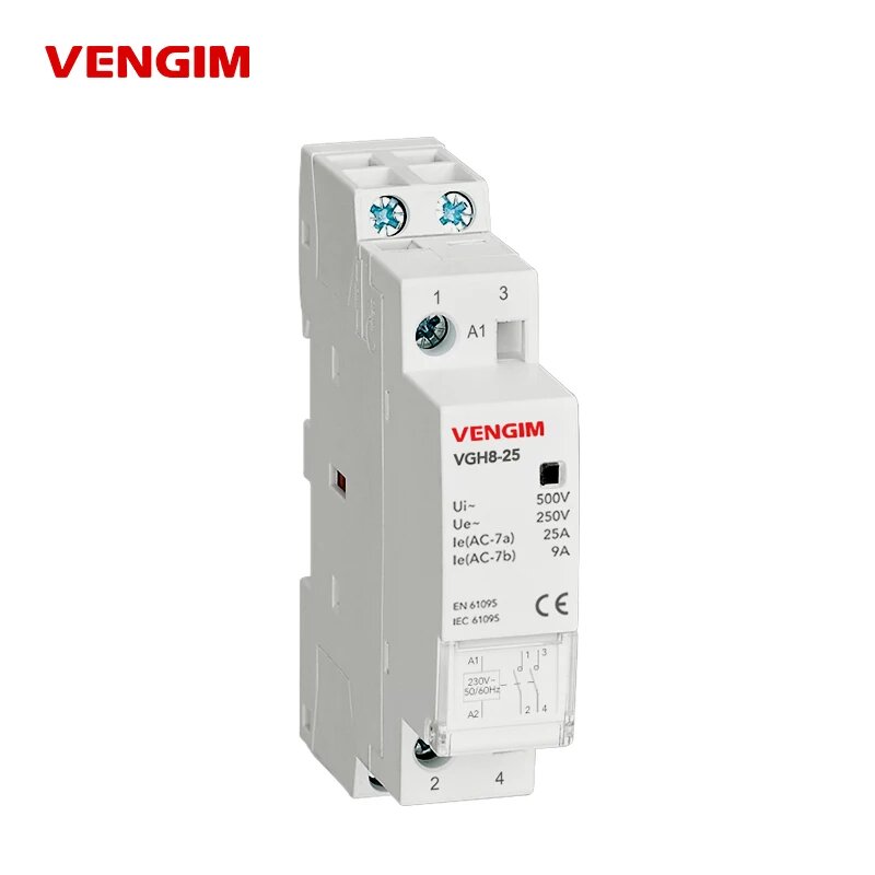 Контактор VENGIM VCH8-25 25А 2P 25A 2NC