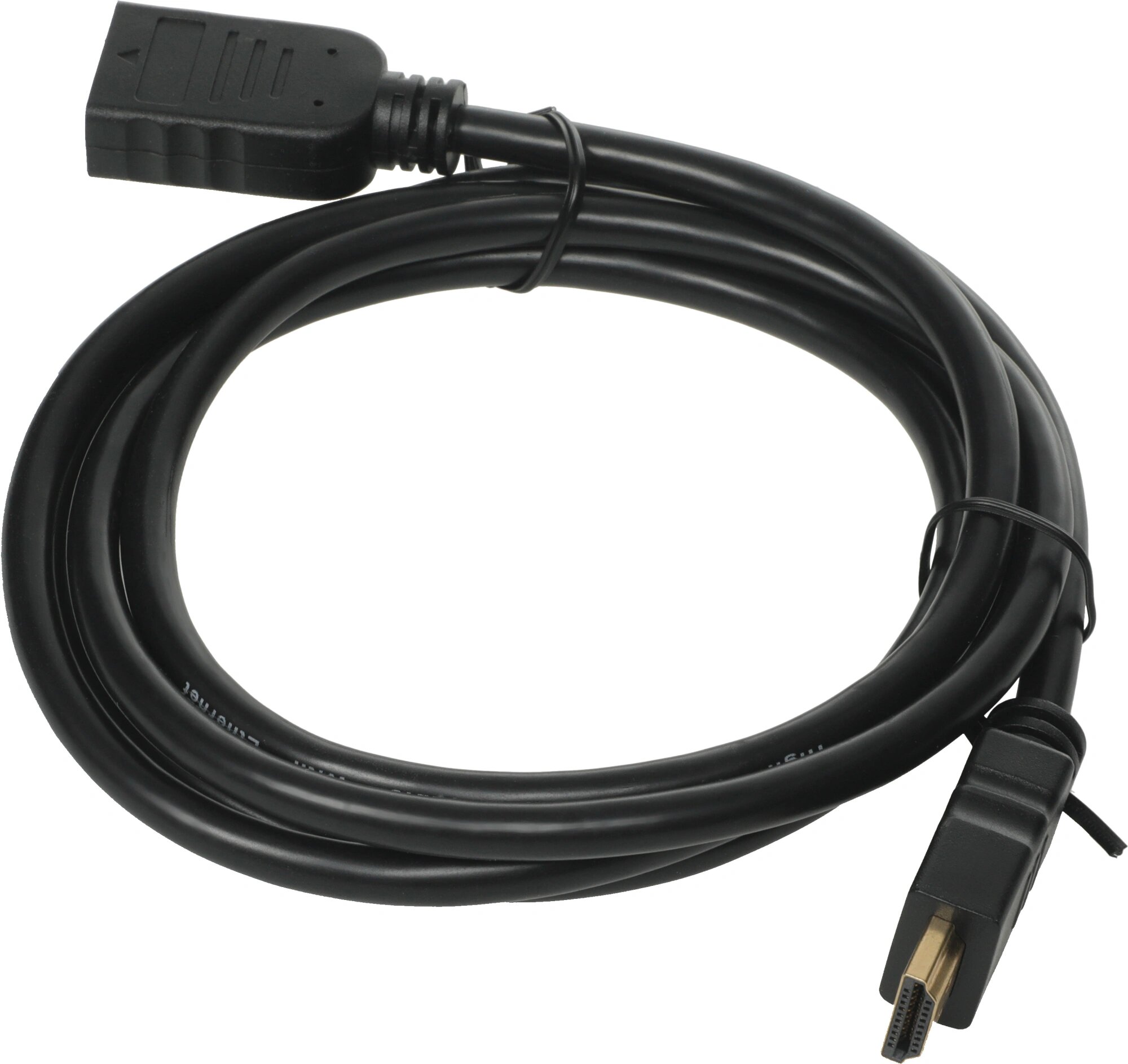 Кабель-удлинитель аудио-видео Buro HDMI (m)/HDMI (f) 1.5м. позолоч. конт. черный (BU-HDMI2.0-EXTND-1.