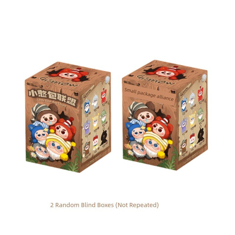 GISMOW Little Dopey Generation 1 Two Random Blind Box Pendants Set Stuffed Plush Doll, Non-Repeating Characters