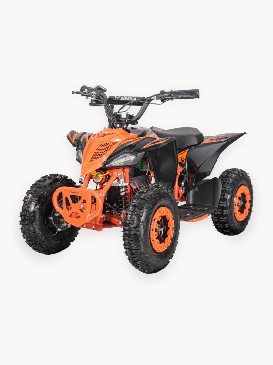 Детский электроквадроцикл WHITE SIBERIA SNEG LETO R 1000W - Оранжевый