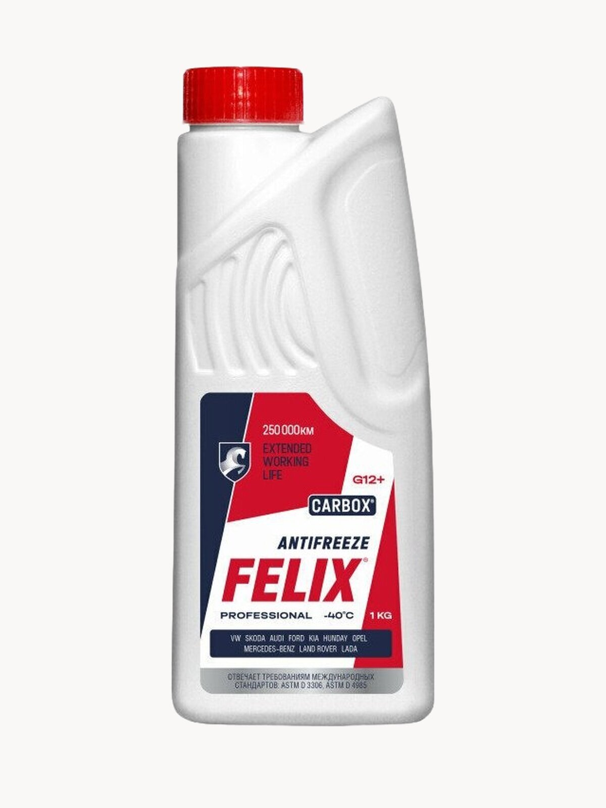 Антифриз концентрат FELIX карбоксилатный CARBOX-40 красный G12+ 1 кг 430206040