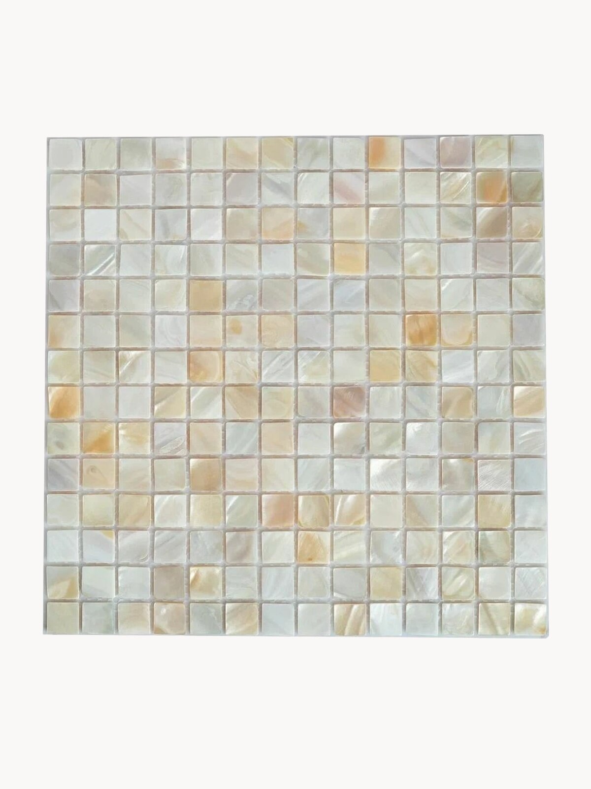 Плитка мозаика из натуральной ракушки КерамограД 30,5х30,5см Shell-02/ 1 сетка