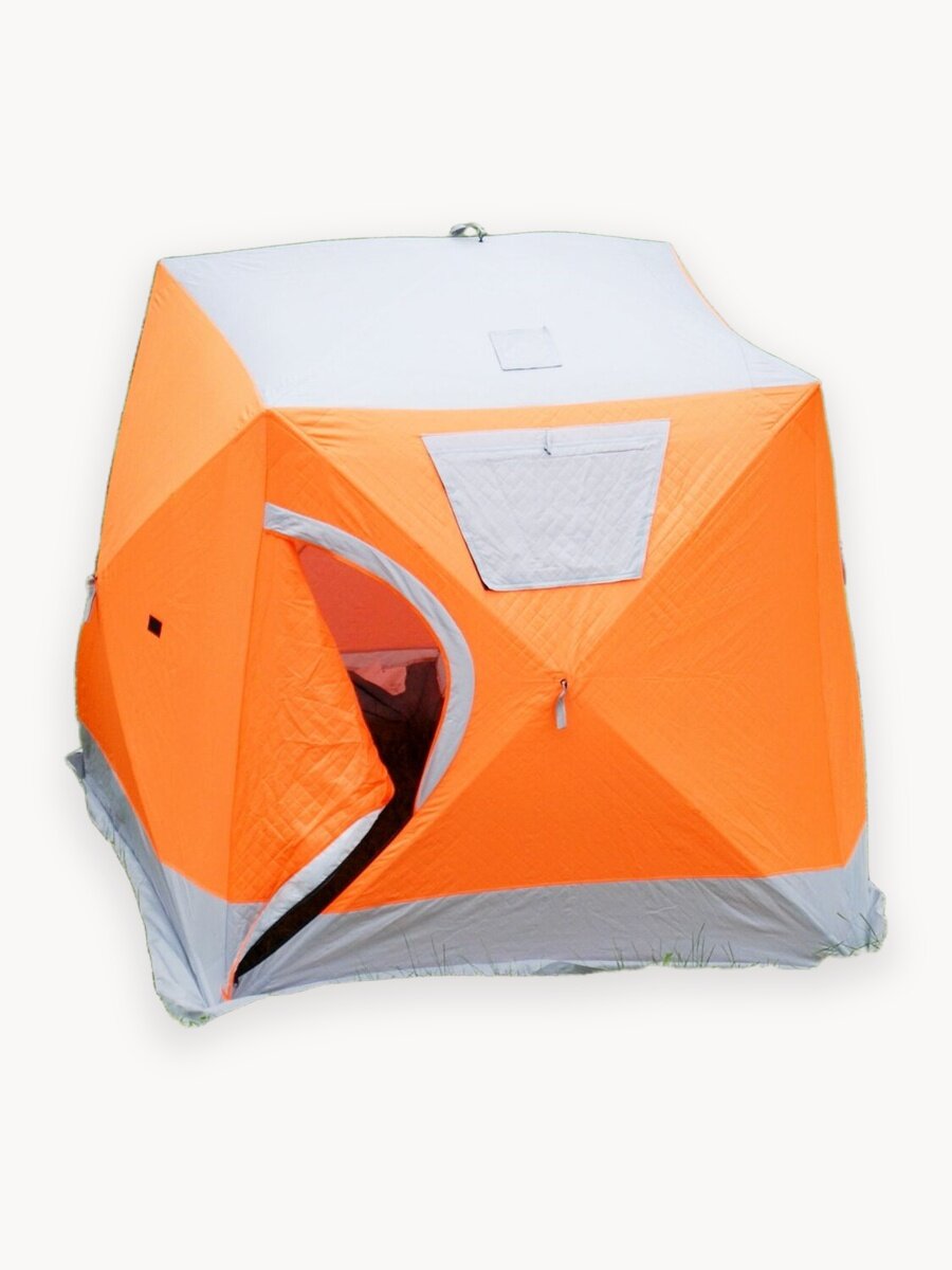 Трехслойная зимняя палатка-куб с тёплым полом,200х200 см
