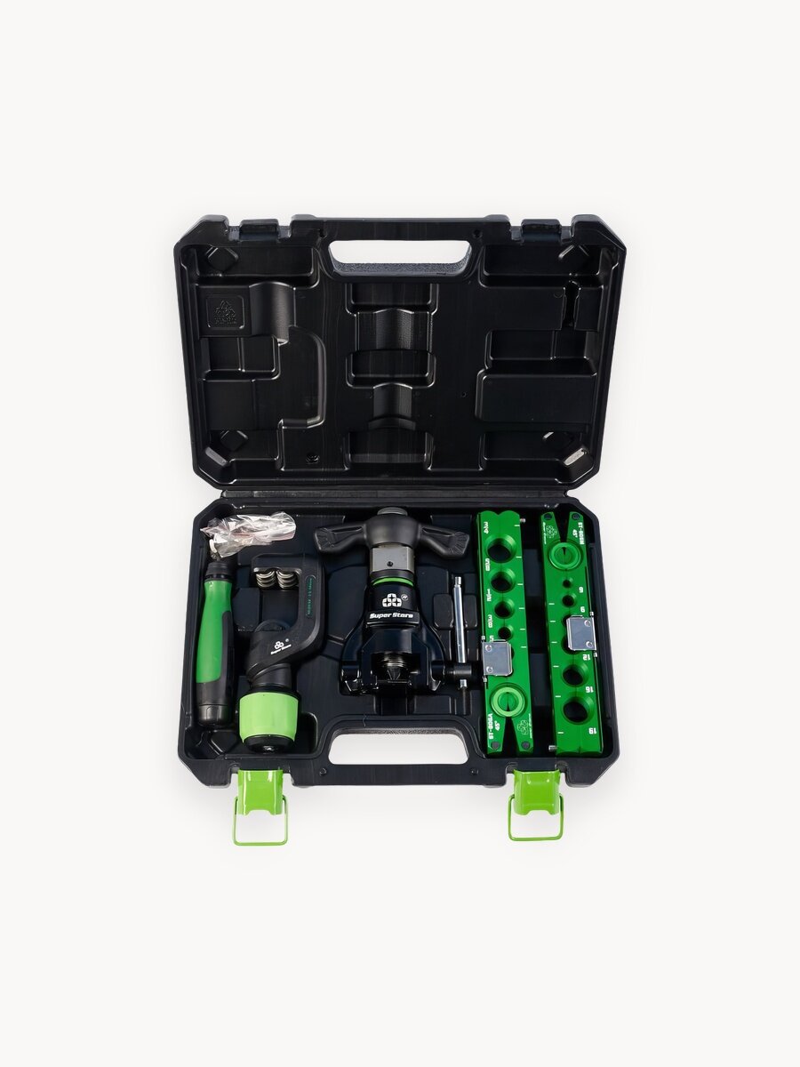 Вальцовка эксцентриковая с реверсом Ballu Super Stars ST-R806FT-L (1/4"-3/4"; 6-19мм; с труборезом и риммером в кейсе)